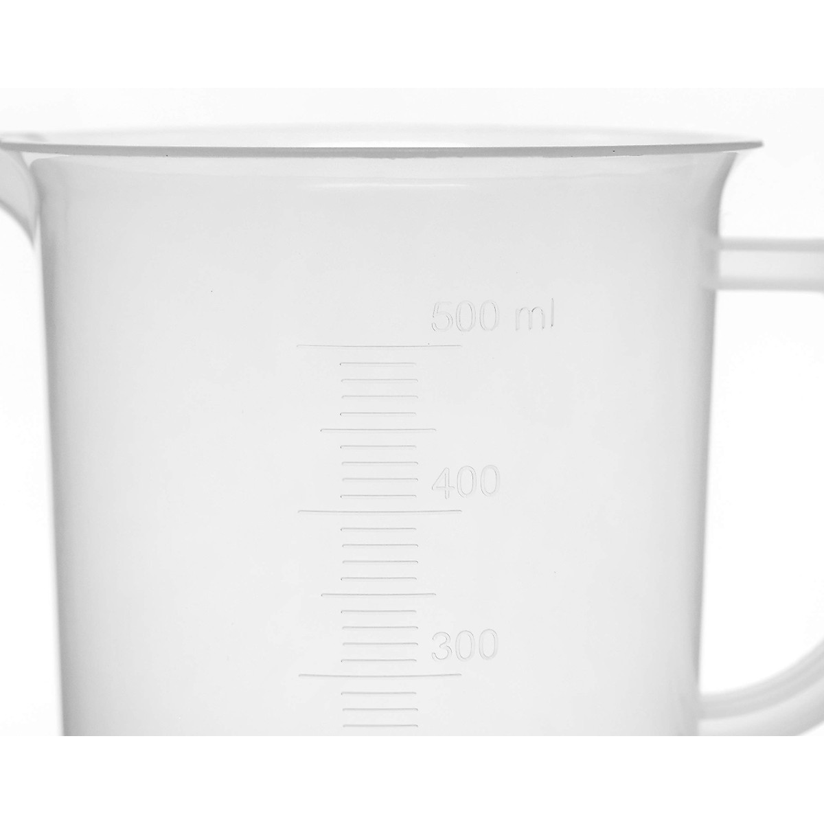 EISCO Plastic Pitcher, 500mL - Molded Graduations - Chemical Resistant & Autoclavable Polypropylene - Measuring Jug