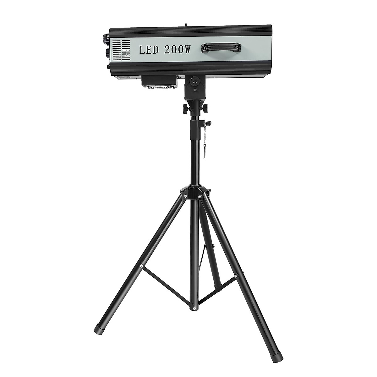 LED Follow Spotlight with Stand, 200W Stage Follow Spot Light Manual Control DJ Led Lighting Follow Spot Spot Beam Lights for Disco Party Clubs Stage Effect