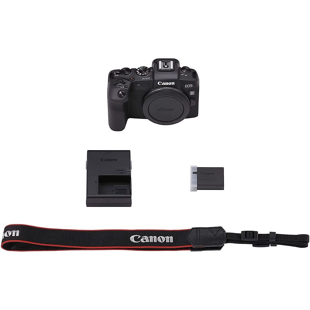 Canon EOS RP Mirrorless Digital Camera Body Only (3380C002), 64GB Memory Card, Case, Card Reader, Flex Tripod, Hand Strap, Cap Keeper, Memory Wallet, Cleaning Kit (Renewed)