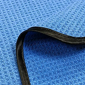 POLYTE Elite Microfiber Drying Towel (25x36, 2 Pack, Waffle, Blue)