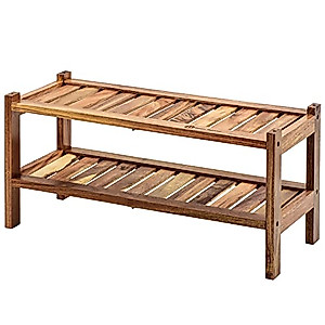 Bambu Masster Shoe Rack,100% Natural Acaia Wood Shoe Rack,Entryway Shoe Rack,Stackable,Small Shoe Rack,Shoes Rack,Shoe Stand Free Standing Shoe Racks.