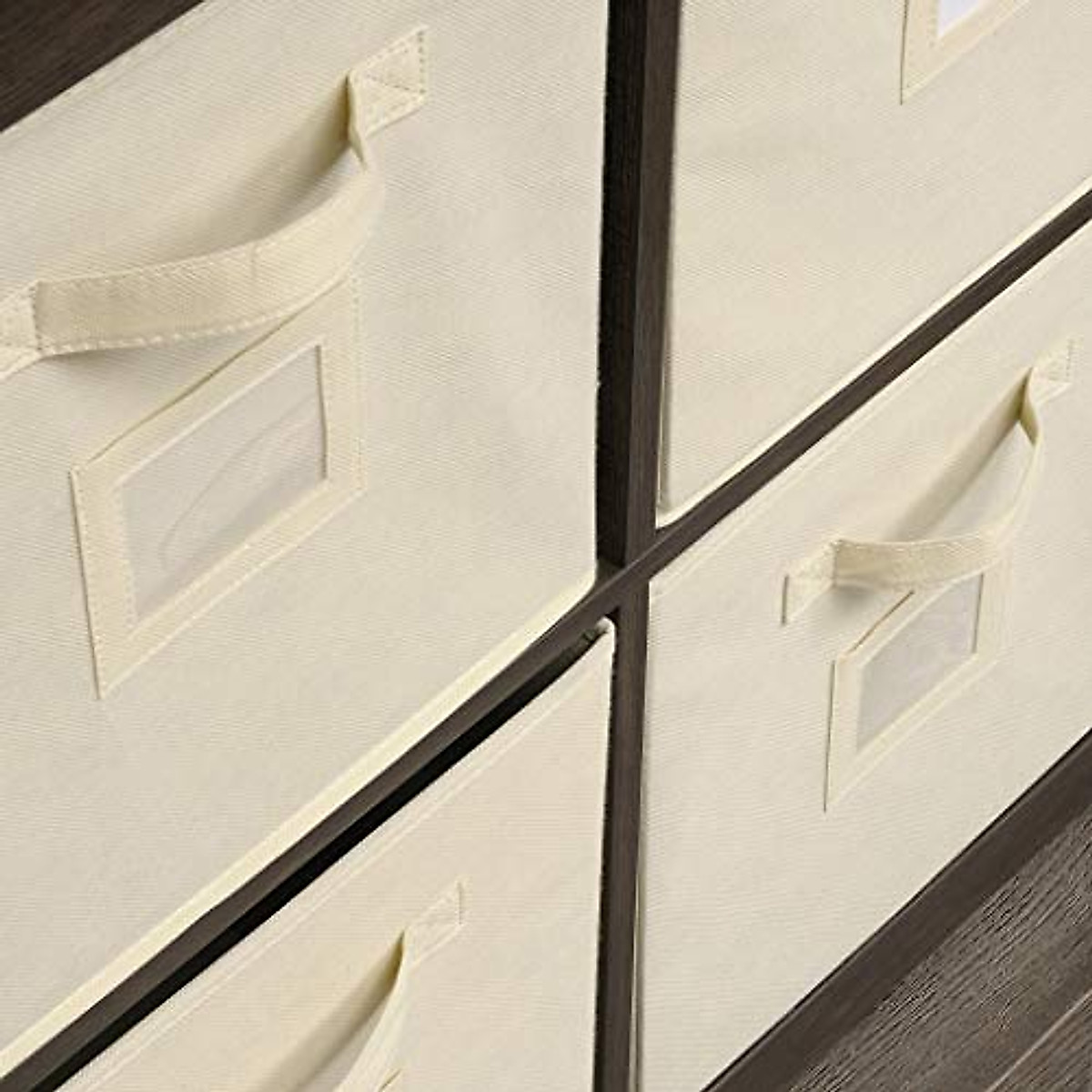 Sauder Stow-Away 4-Cube Organizer, Smoked Oak Finish