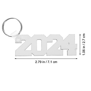 EXCEART Sublimation Keychains 12Pcs 2024 Sublimation Keychain Blanks Heat Transfer MDF DIY Blank Keychain with Key Rings for Mom Dad Present Making Sublimation Blank Keychains