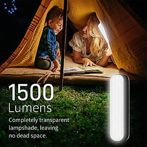 UPFOX Solar Rechargeable Camping Lantern, 4800mAh Power Bank, 1500 Lumens, 4 Light Modes LED Lantern for Car, Home, Outage, Attic, Garage, Backyard and More (Black × 1pcs)