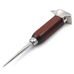 Ice Pick Stainless Steel, Ice Picks for Breaking Ice, Ice Chisel with Wood Handle, Ice Picks for Kitchen, Bars, Bartender, Best Ice Carving Tools