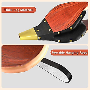 VODA Mini Sized Fireplace Wood Bellows Air Blower for Indoor and Outdoor Camping Cooking BBQ