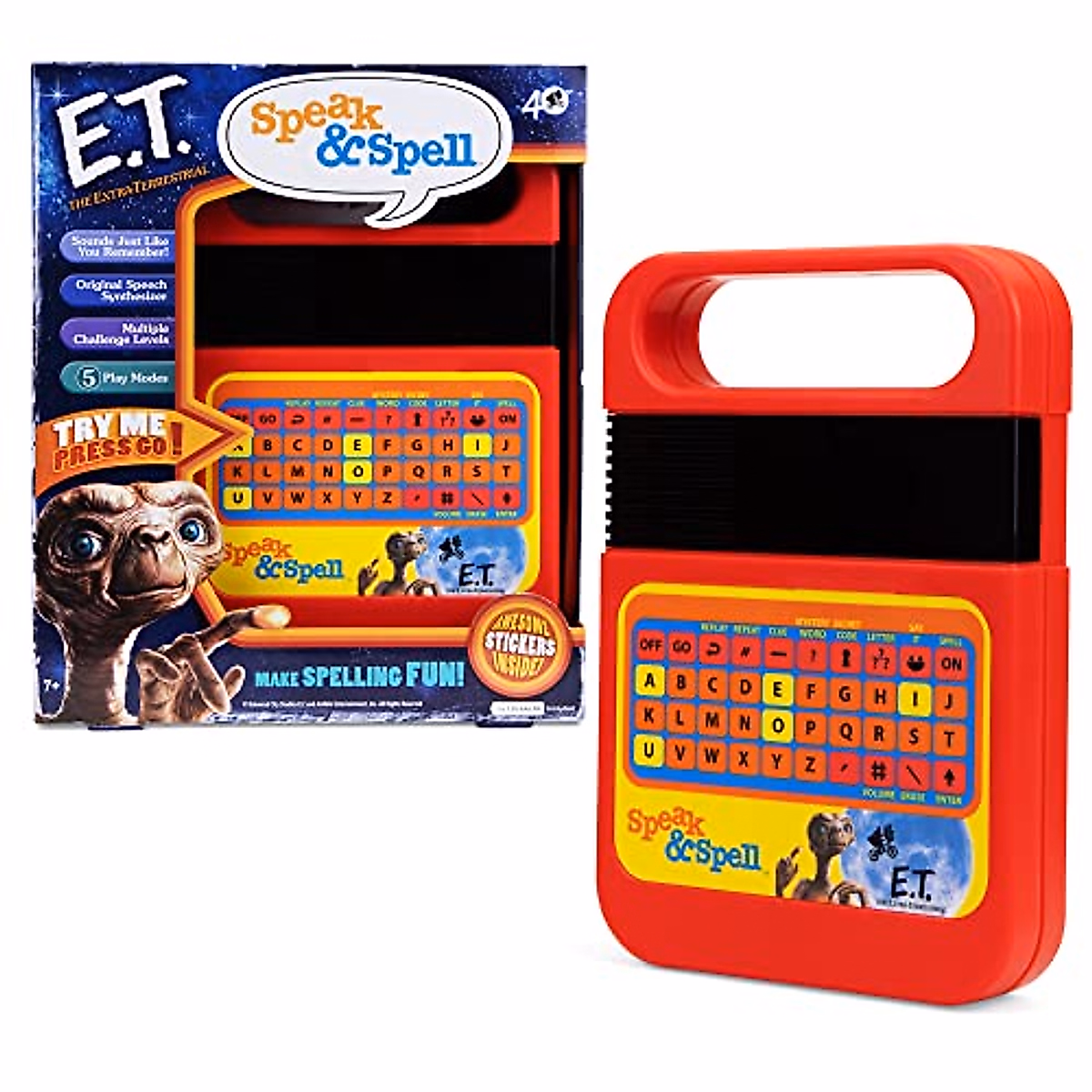 Basic Fun Speak and Spell E.T. 40th Anniversary Edition Amazon Exclusive, 7-18 years