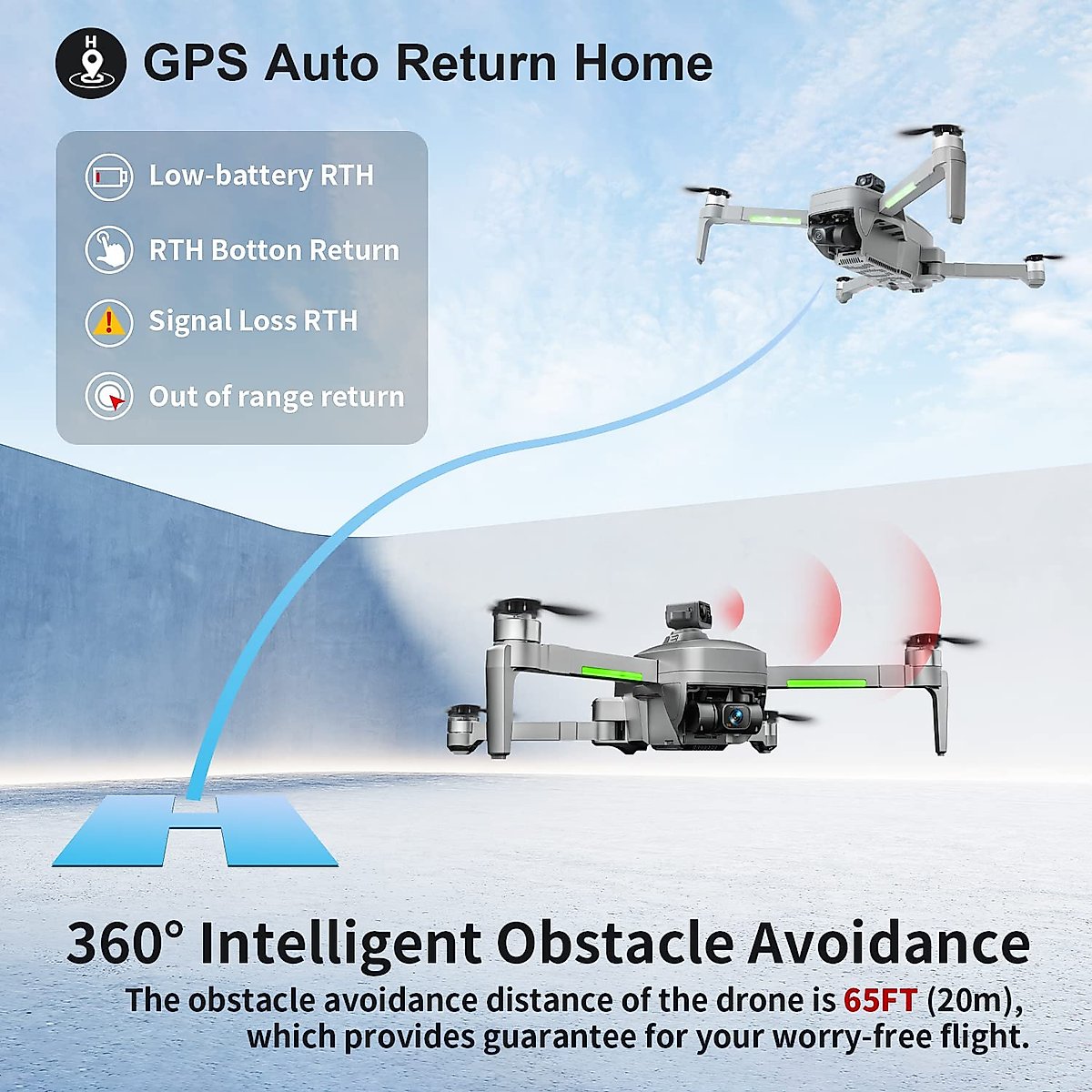 Tucok 193MAX2S Drones with Camera for Adults 4K,3-Axis Gimbal with EIS UHD Camera,99-Min Flight Time,4KM Video Transmission,Obstacle Avoidance,Auto Return Home,GPS FPV RC Quadcopter with Brushless Motor