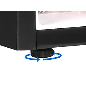 E-Macht Energy Efficient Compact Refrigerator 1.6CU.FT with Adjustable Thermostat - Ideal Mini Fridge for Dorms, Offices, Bedrooms or Kitchens