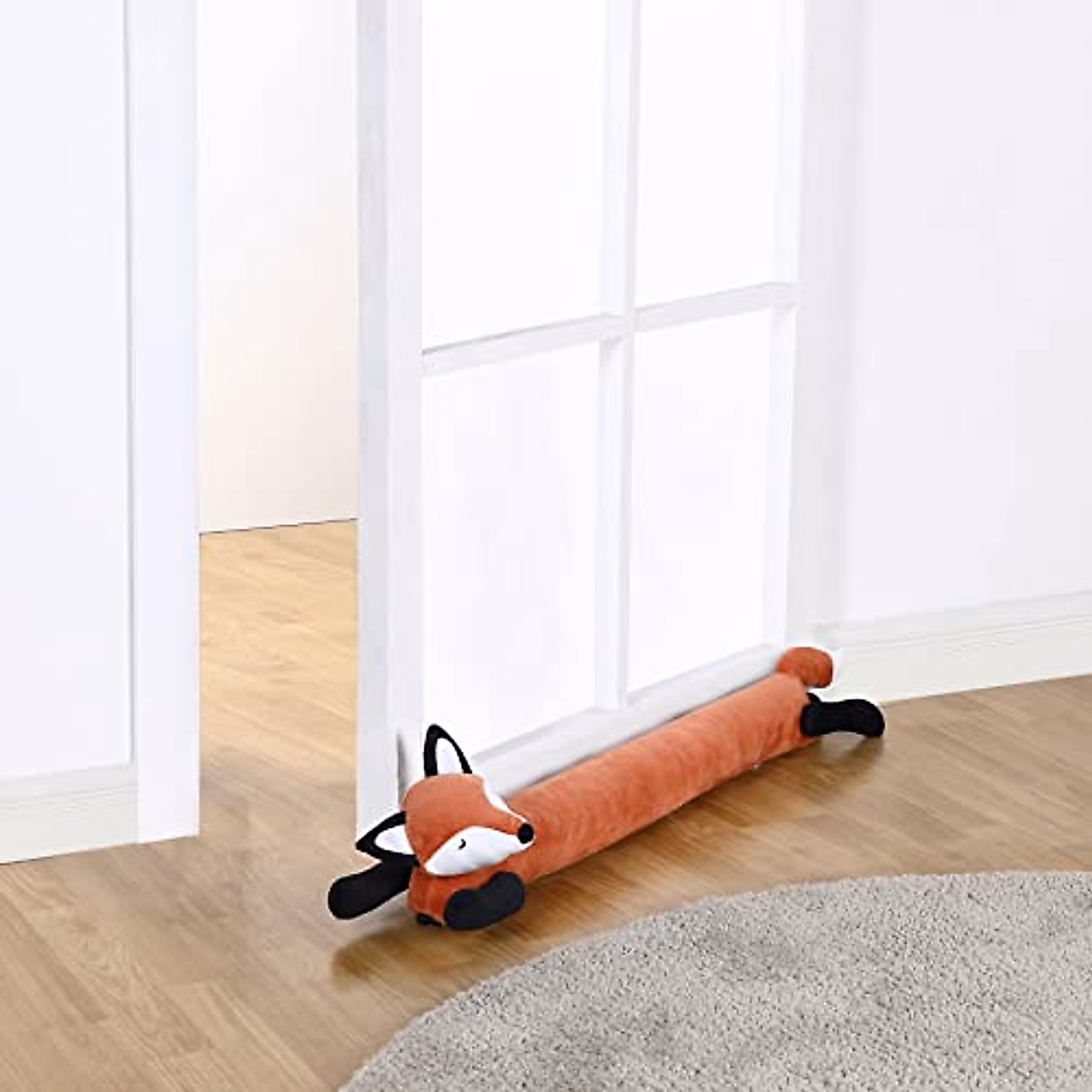 Decorative 36 Inch Door/Window Draft Guard - Energy Saving, Beautiful Decor, Available in Many Different Animal Styles, Great Gift (Roger The Fox)