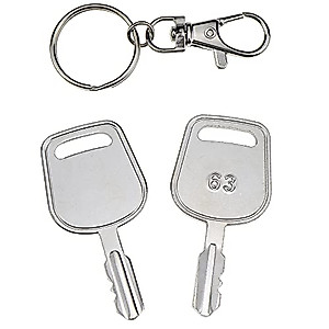 JEENDA 2PCS Start Ignition Key Compatible with John Deere Sears Craftsman AYP MTD Husqvarna Gravely Ariens Poulan Bad Boy CubCadet Delta Mower Garden Tractor