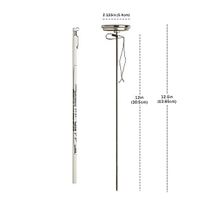 CDN IRL500 Long Stem Fry Thermometer – 12",Silver