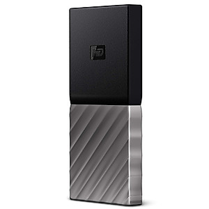WD 512GB My Passport SSD Portable Storage - USB 3.1 - Black-Gray - WDBKVX5120PSL-WESN