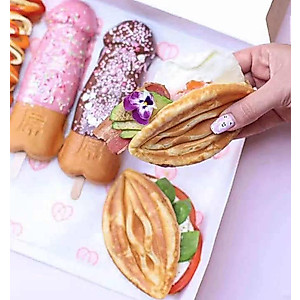 Kolzayier Commercial Strange Shape Penis Waffle Maker Machine,Waffle Stick Machine,Hot Dogs Sausage Grill Baker Waffle maker for Restaurant,Beach,Party,Street food,Bars,Dessert Shops, Food carts