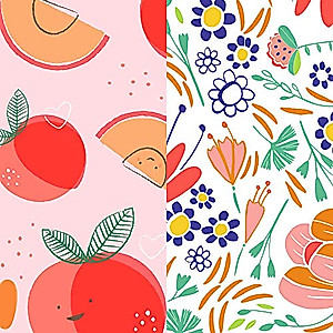 The Honest Company Clean Conscious Diapers | Plant-Based, Sustainable | Just Peachy + Flower Power | Super Club Box, Size 4 (22-37 lbs), 120 Count