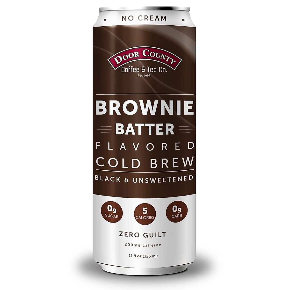 Door County Coffee Variety Pack Flavored Cold Brew – 11 Fl. Oz. 6 Pack – 2 Cinnamon Buns, 2 Brownie Batter, 2 Vanilla Crème Brulee,