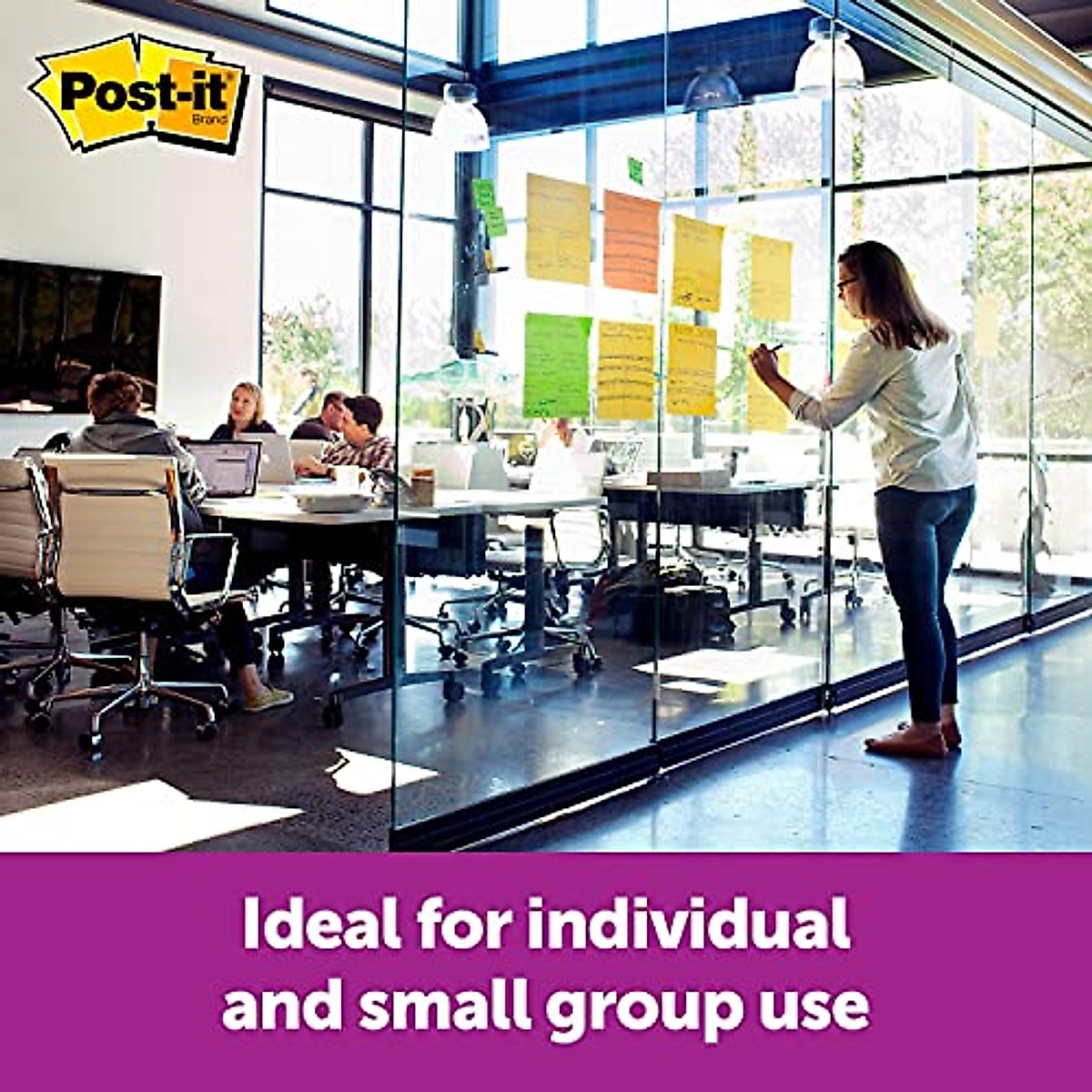 Post-it Super Sticky Big Notes, 11 in x 11 in, 1 Pad, 2X The Sticking Power, Neon Green (BN11G)