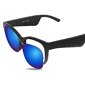 Glintbay 100% Precise-Fit Replacement Sunglass Lenses for Bose Soprano BMD0011 - Polarized Ice Blue Mirror