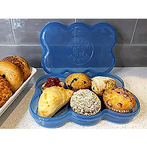 Muffin Fresh Container (Holds 6 Muffins) - Reusable Muffin Storage/Muffin Saver Container - Eco Friendly - A Shark Tank Product