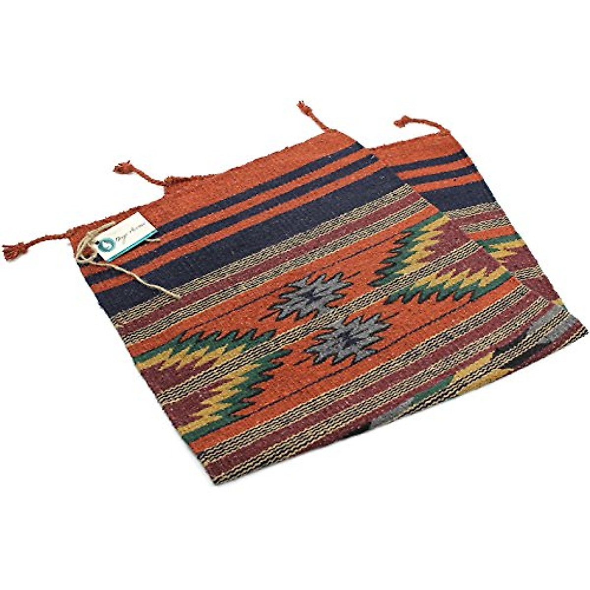 Onyx Arrow Southwest Décor Area Rug, 20 x 40 Inches, Pueblo Pattern Rust/Multi