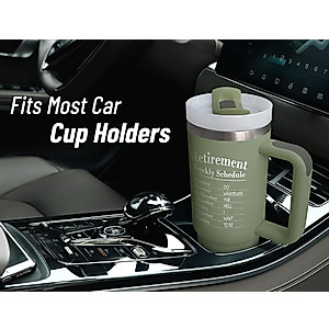 DLOCCOLD Retirement Gifts For Men Women 2025, Retirement Weekly Schedule, Funny Retirement Gifts for Men, Retired People, Coworkers, Friends, 40oz Tumbler, Black