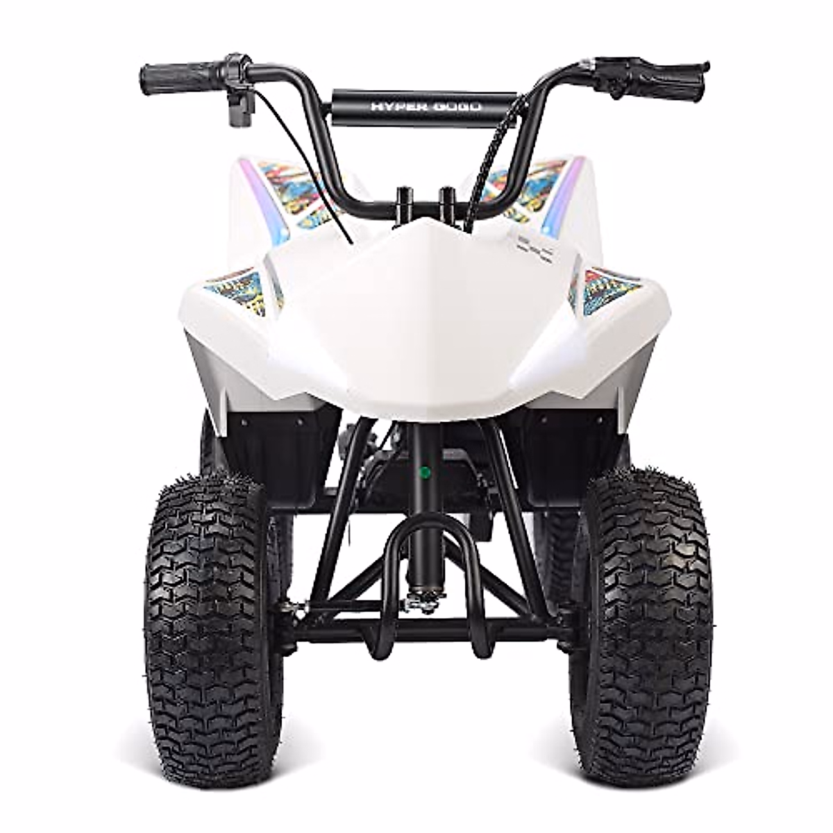 HYPER GOGO Electric Quad ATV for Kids,13" Tires Four-Wheeled Off-Road Vehicle,36V 350W Motor up to 10 Miles(White)