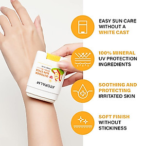 ATOPALM Outdoor Sun Stick SPF50+ PA++++ 21g | Non-Greasy Matte Mineral Sunscreen | Soothing Skin Care | Facial Moisturizer with SPF | Korean Sun Protection