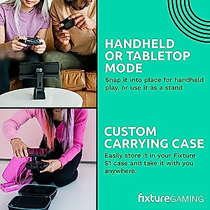 Fixture S1 Bundle: The Original Mount Plus USB Carrying Case for The Nintendo Switch & Pro Controller
