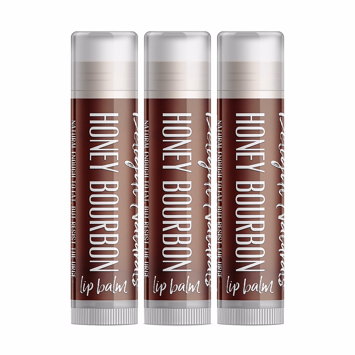 Delight Naturals Honey Bourbon Lip Balm - Three Pack