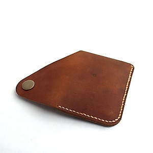 Handmade Minimalist Card Case Wallet for Men & Women Front Pocket slim wallet leather business card holder credit card holder for women men