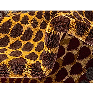 Unique Loom Barista Collection Area Rug - Java (7' 10" x 10' Rectangle, Beige/ Black)