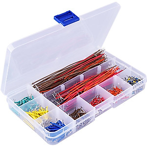 AUSTOR 560 Pieces Jumper Wire Kit 14 Lengths Assorted Preformed Breadboard Jumper Wire with Free Box
