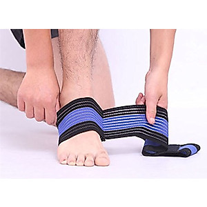 Sport Unisex Ankle Brace Compression Strap, Fitness Adjustable Elastic Breathable Support Non Slip Loop Sleeve Ankle Support Wraps for Ankle Sprain, Plantar Fasciitis, Injury Recovery