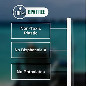 Hydro Energy [6-Pack 9.5-Inch] Replacement Straws for Hydro Flask Wide Mouth Water Bottle, 6 Straws and a 2 Straws Brushes Included