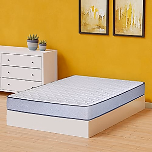 Greaton, 5/7/8/10 Inch Medium Firm High Density Foam Mattress, Comfortable Mattress for Cooler Sleep Supportive & Pressure Relief, Full XL, White