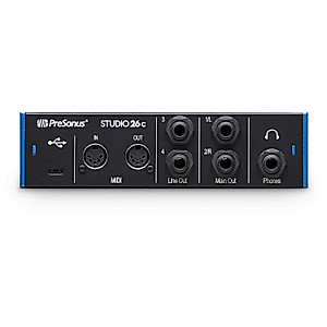 PreSonus Studio 26c 2x4,192 kHz USB Audio/MIDI Interface Studio Bundle with Studio One Artist Software Pack
