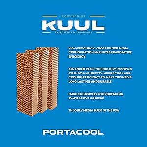 Portacool PACJS2501A1 Jetstream 250 Portable Evaporative Cooler, Black