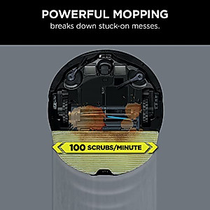 Shark AI Robot Vacuum & Mop, with Home Mapping, Perfect for Pets, Wifi, Works with Alexa, Black/Gold (AV2001WD)