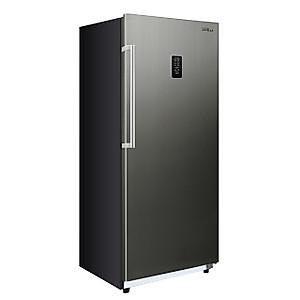 Premium Levella PFV1406XS 14 Cu. Ft. Frost Free Upright Freezer in Silver