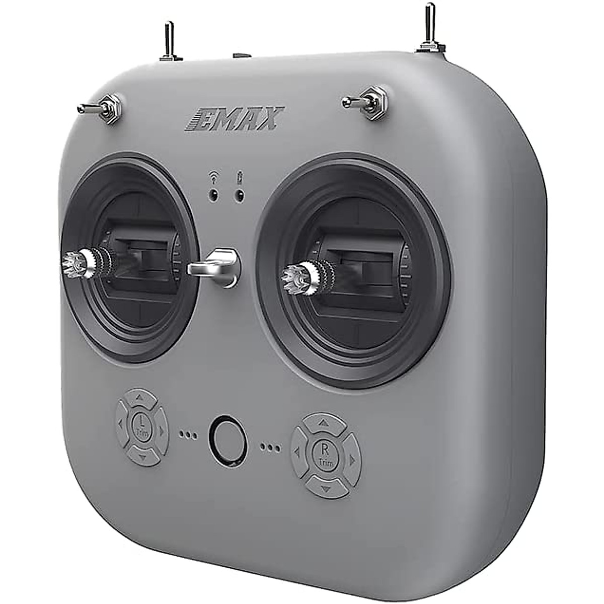 EMAX E8 FRSKY D8 2.4GHz Transmitter RC Compact Remote Controller V2 for FPV Racing Drones Tinyhawk Nanohawk Quad Pincher Thumb Metal Grip