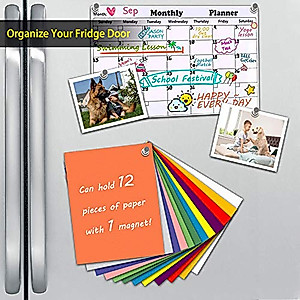 Magnetic Push Pins, Refrigerator Magnets, 16pcs Brushed Nickel Push Pin Magnets Perfect for Fridge Magnets, Office Magnets, Whiteboard Magnets, Map Magnets