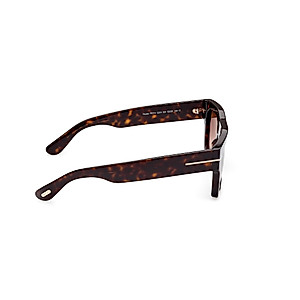 Tom Ford FAUSTO FT 0711 Dark Havana/Light Brown Shaded 53/20/145 unisex Sunglasses