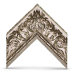 Deco TV Frames - Tuscan Silver Smart Frame Compatible ONLY with Samsung The Frame TV (32", Fits 2021-2023 Frame TV)