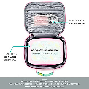 mibasies Girls Backpack for Elementary School with Insulated Lunch Bag (Light Green Dinosaur Forset)