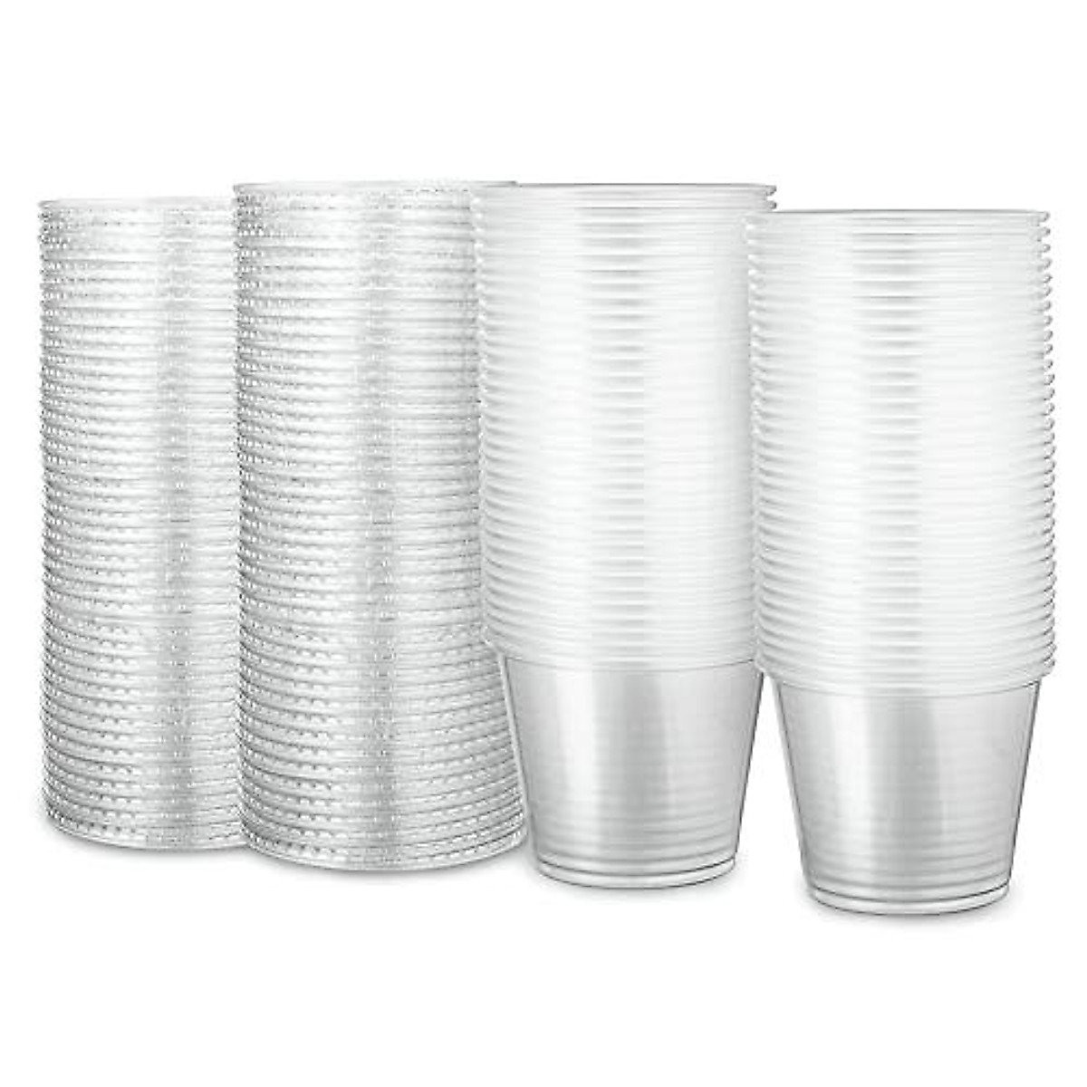 Plastimade Clear Disposable Plastic Portion Cups With Lids (100 Sets - 5.5 Oz) - Disposable Condiment Cups, Thanksgiving Sauce/Dip/Dressing Cups, Souffle Cups & Jello Shot Cups With Lids