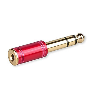 Conwork 3.5 mm to 1/4 inch Adapter, 6.35mm (1/4 inch) Male to 3.5mm (1/8 inch) Female Stereo Audio Connector Gold Plated (2-Pack)