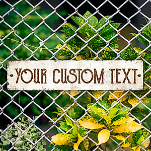 Rustic Custom Sign, Personalized Metal Signs, Cristmas Gift for Him Men Dad, Man Cave, Indoor and Outdoor Use, 4x18 Inches, ACM, Fade Resistant,