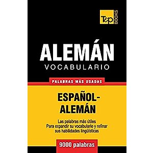 Vocabulario español-alemán - 9000 palabras más usadas (Spanish collection) (Spanish Edition)