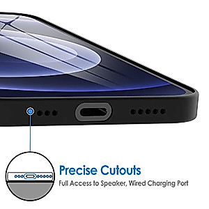 JETech Ultra Slim (0.35mm Thin) Case for iPhone 12, 6.1-Inch, Camera Lens Cover Full Protection, Lightweight, Matte Finish PP Hard Minimalist Case, Support Wireless Charging (Black)