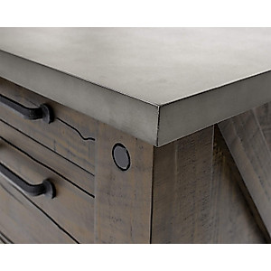 Martin Furniture IMJA680 Double Pedestal Desk, Brown